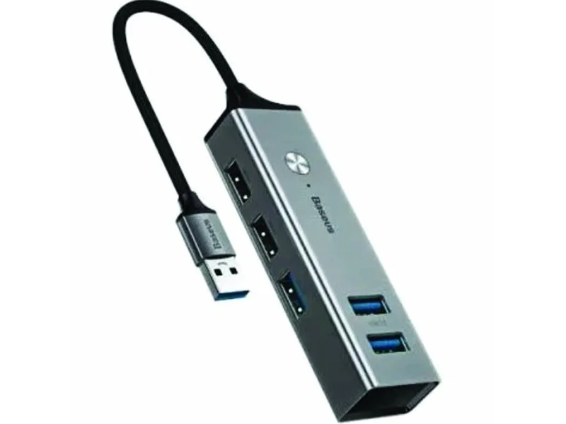 Baseus Cube USB to USB 3.0*3 +USB2.0 *2 HUB Adapter Price in BD