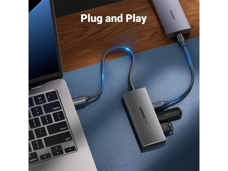 UGREEN USB 3.2 GEN 2 USB C 10G HUB CM480(15651) Price in BD